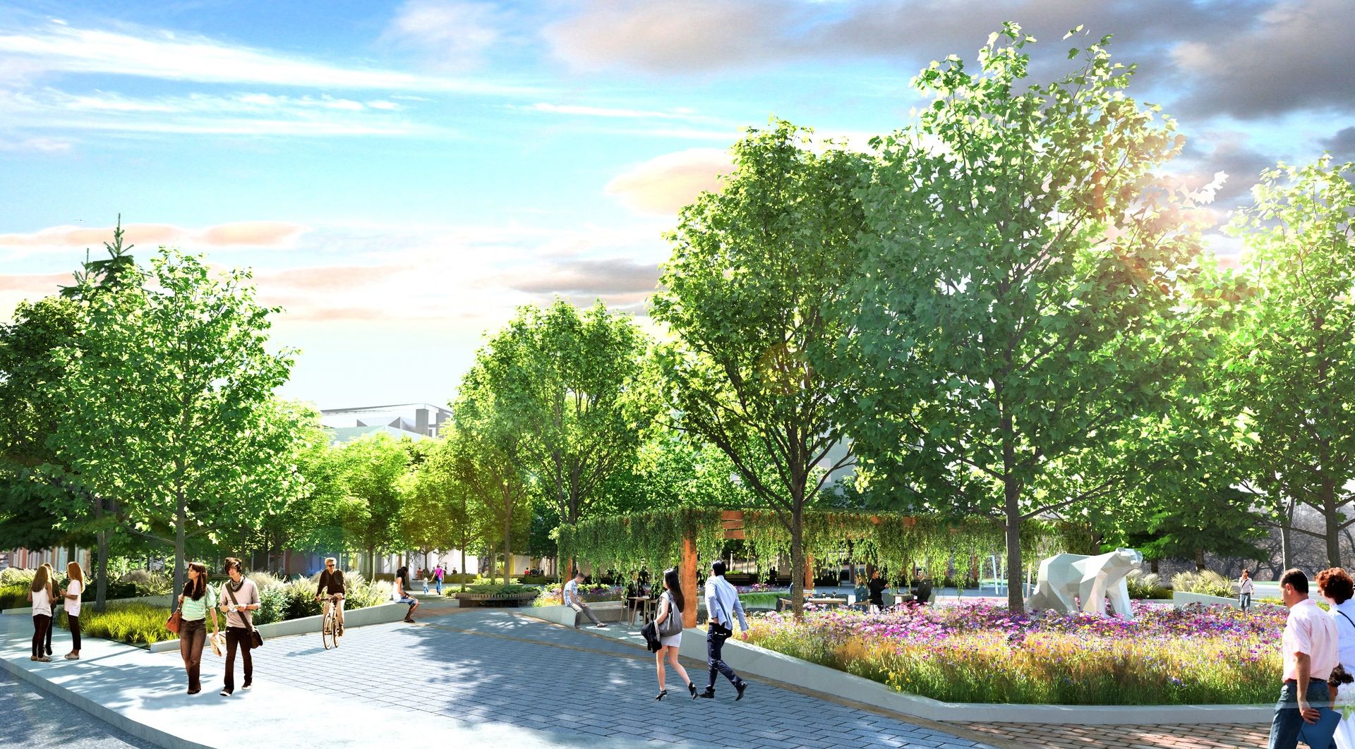 The public place DOT